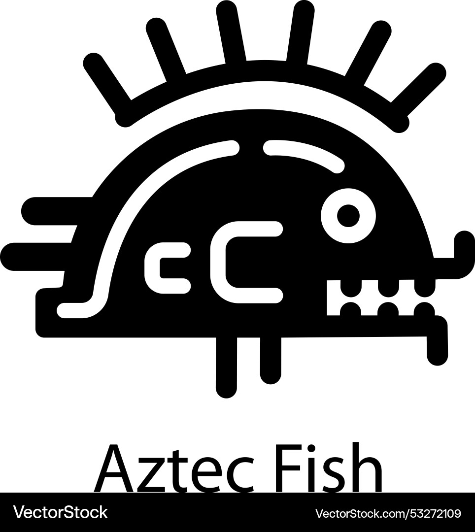 Aztec fish Royalty Free Vector Image - VectorStock