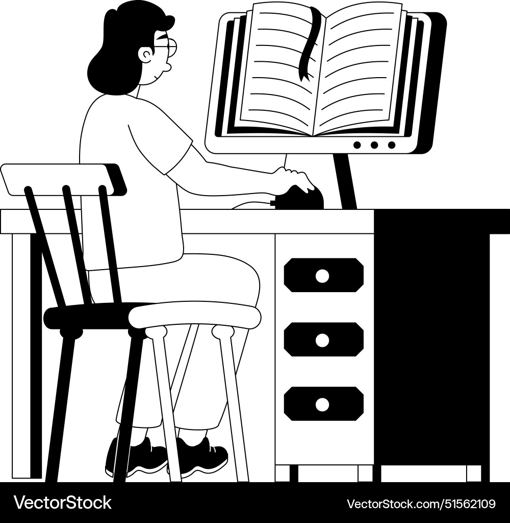 Online learning Royalty Free Vector Image - VectorStock