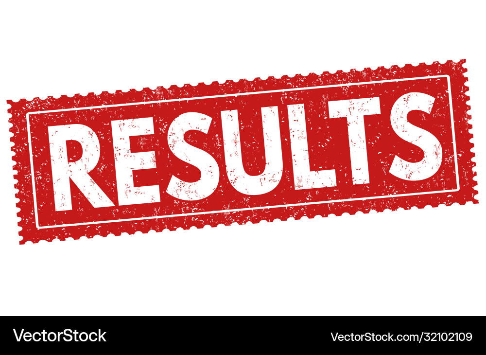 Results Stamp or Seal Royalty Free Vector Image
