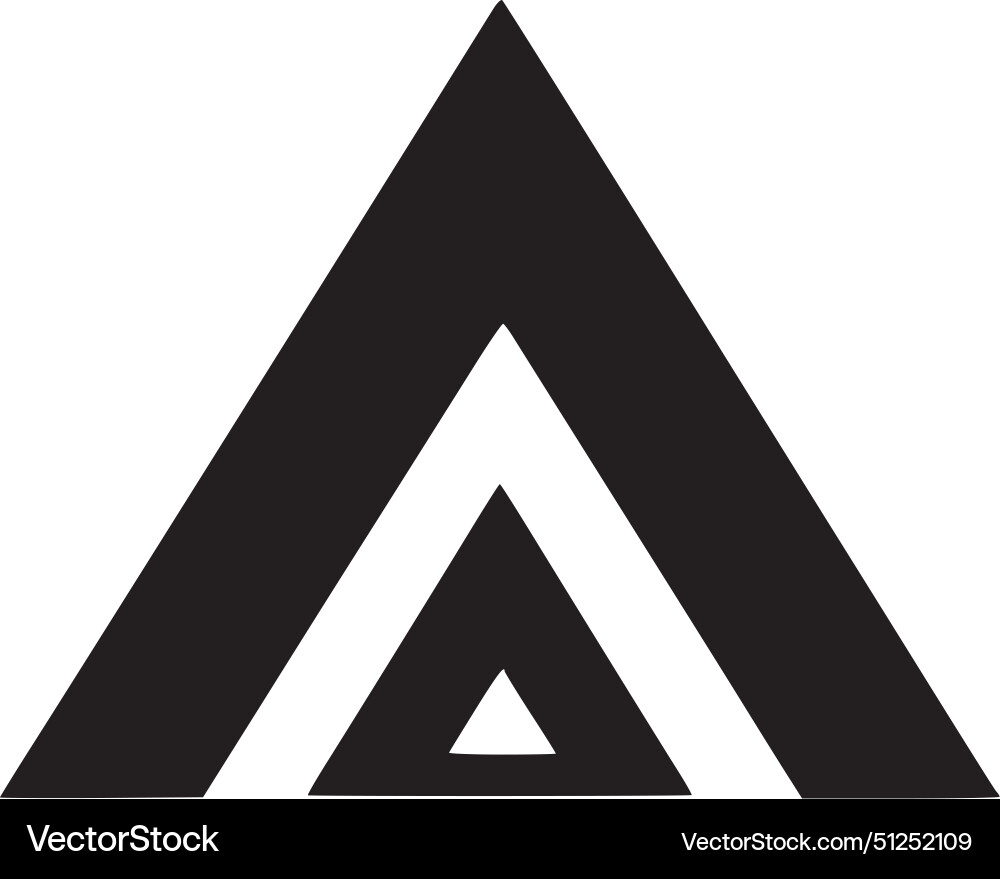 Triangle - minimalist and flat logo Royalty Free Vector