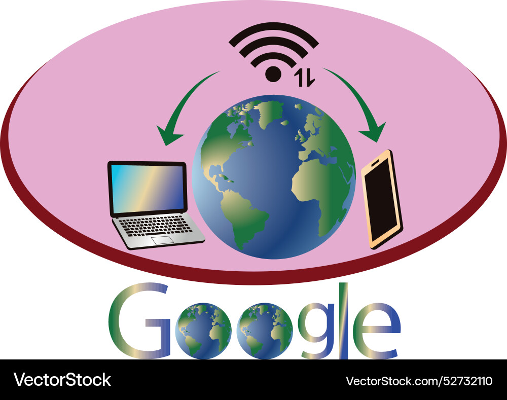 Google icon design Royalty Free Vector Image - VectorStock