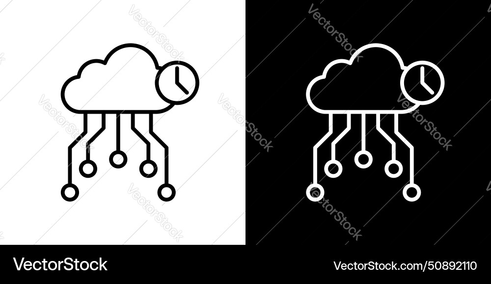 High server uptime icon set network reliability Vector Image High server uptime icon set network reliability Vector Image