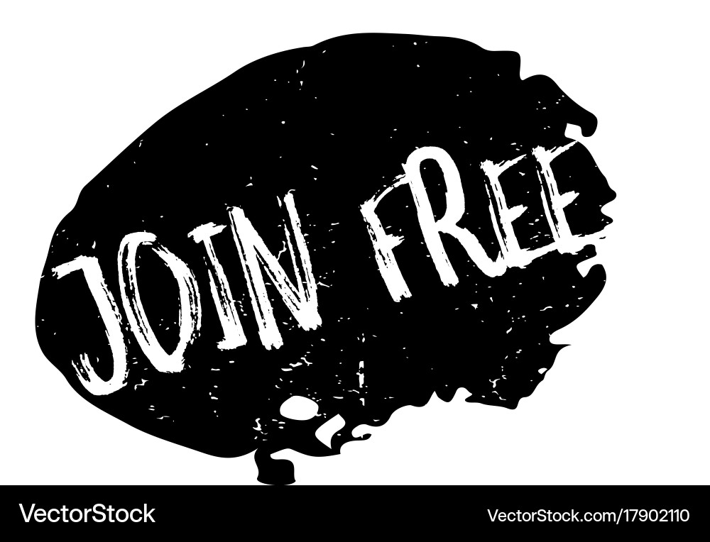 Join free rubber stamp Royalty Free Vector Image