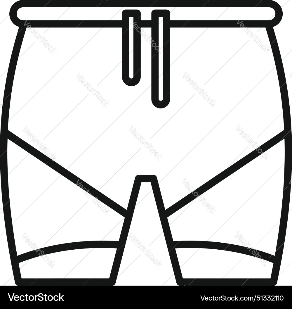 Line art of men boxer briefs Royalty Free Vector Image