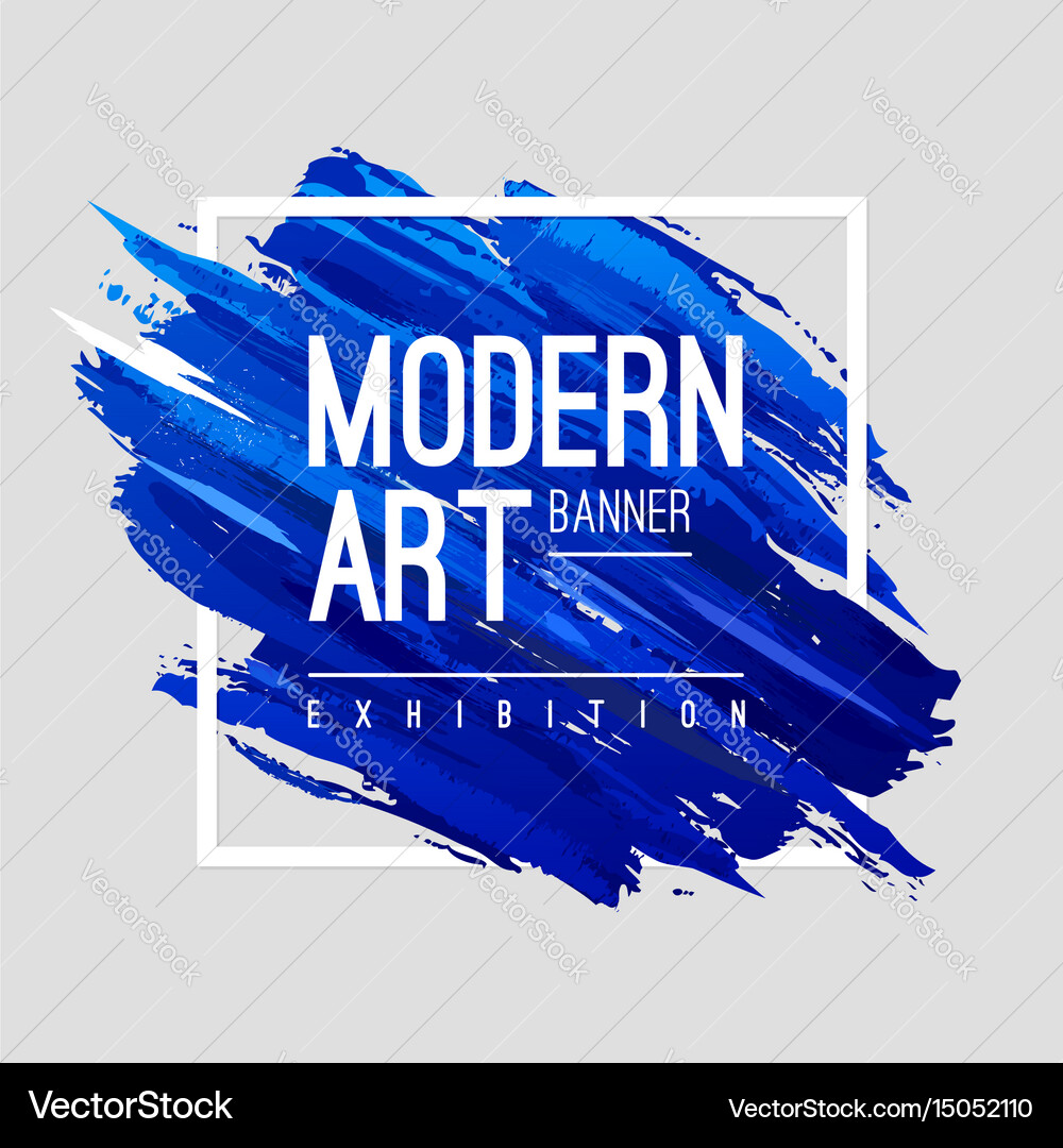 Modern art banner Royalty Free Vector Image - VectorStock