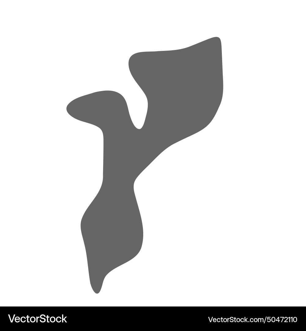 Mozambique Simplified Smooth Country Map Vector Image