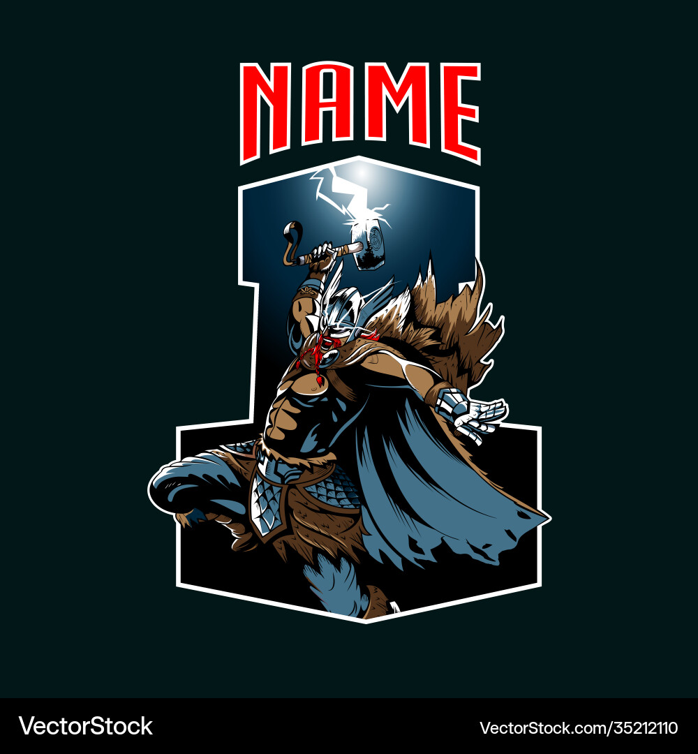 Thor insignia style Royalty Free Vector Image - VectorStock