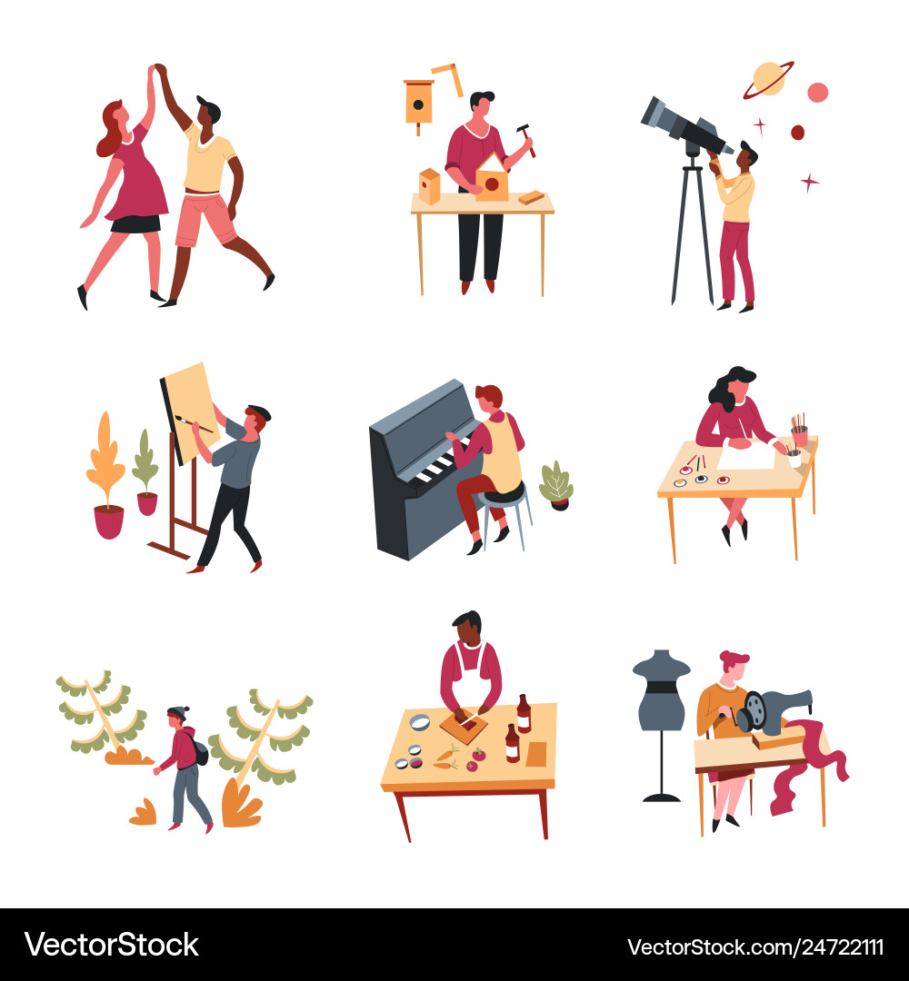 Handmade craft or hobby leisure activity Vector Image