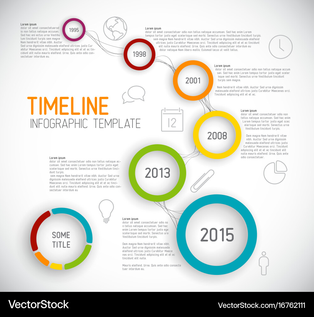 Infographic Timeline Template Psd