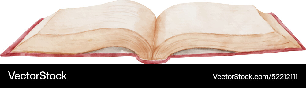 Open book hand drawn literature for reading and Vector Image