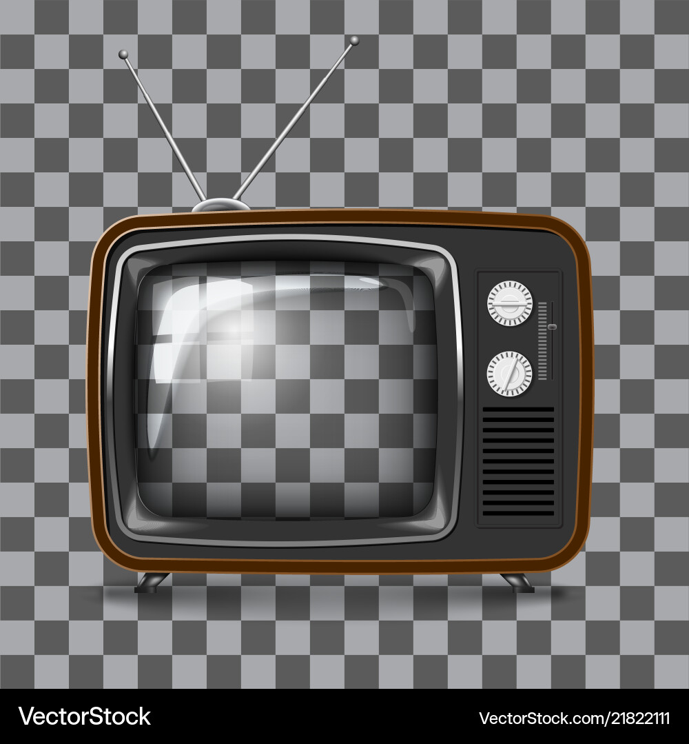 Retro tv Royalty Free Vector Image - VectorStock