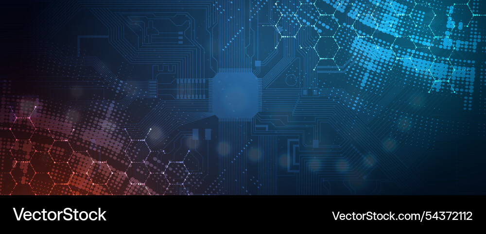 Artificial intelligence business and technology Vector Image