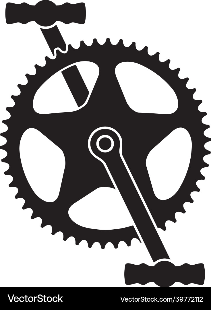 Bicycle pedal Royalty Free Vector Image - VectorStock
