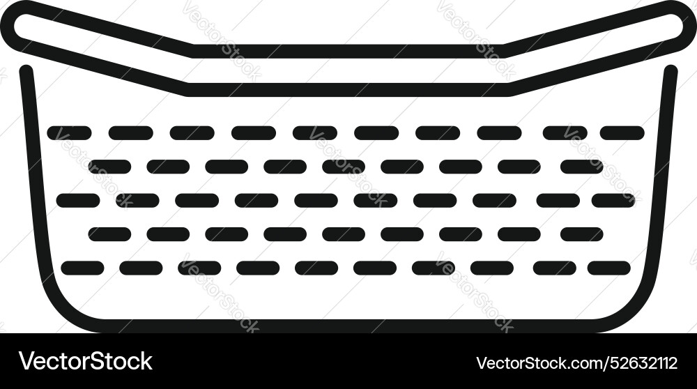 Empty shopping basket icon representing retail Vector Image