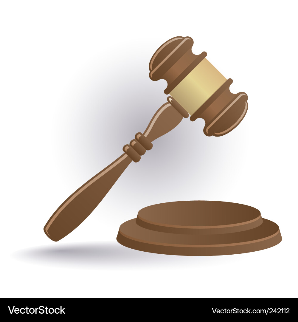 Justice Gavel Icon Royalty Free Vector Image - VectorStock