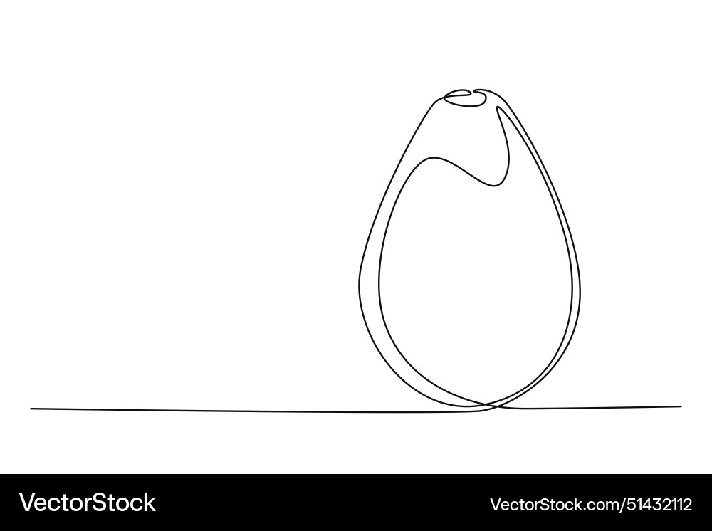 Single continuous line drawing whole healthy Vector Image