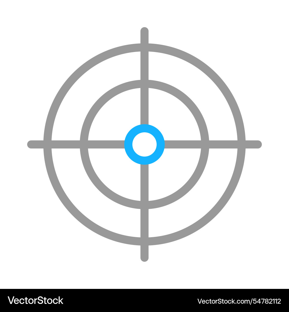 Target aim icon concept of goal focus and accuracy