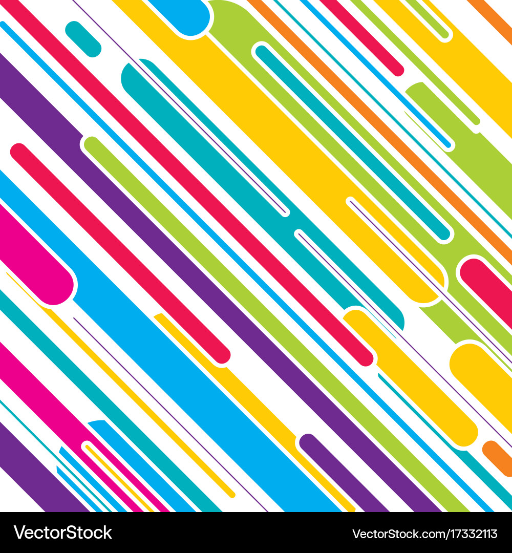Colorful stripe pattern design Royalty Free Vector Image