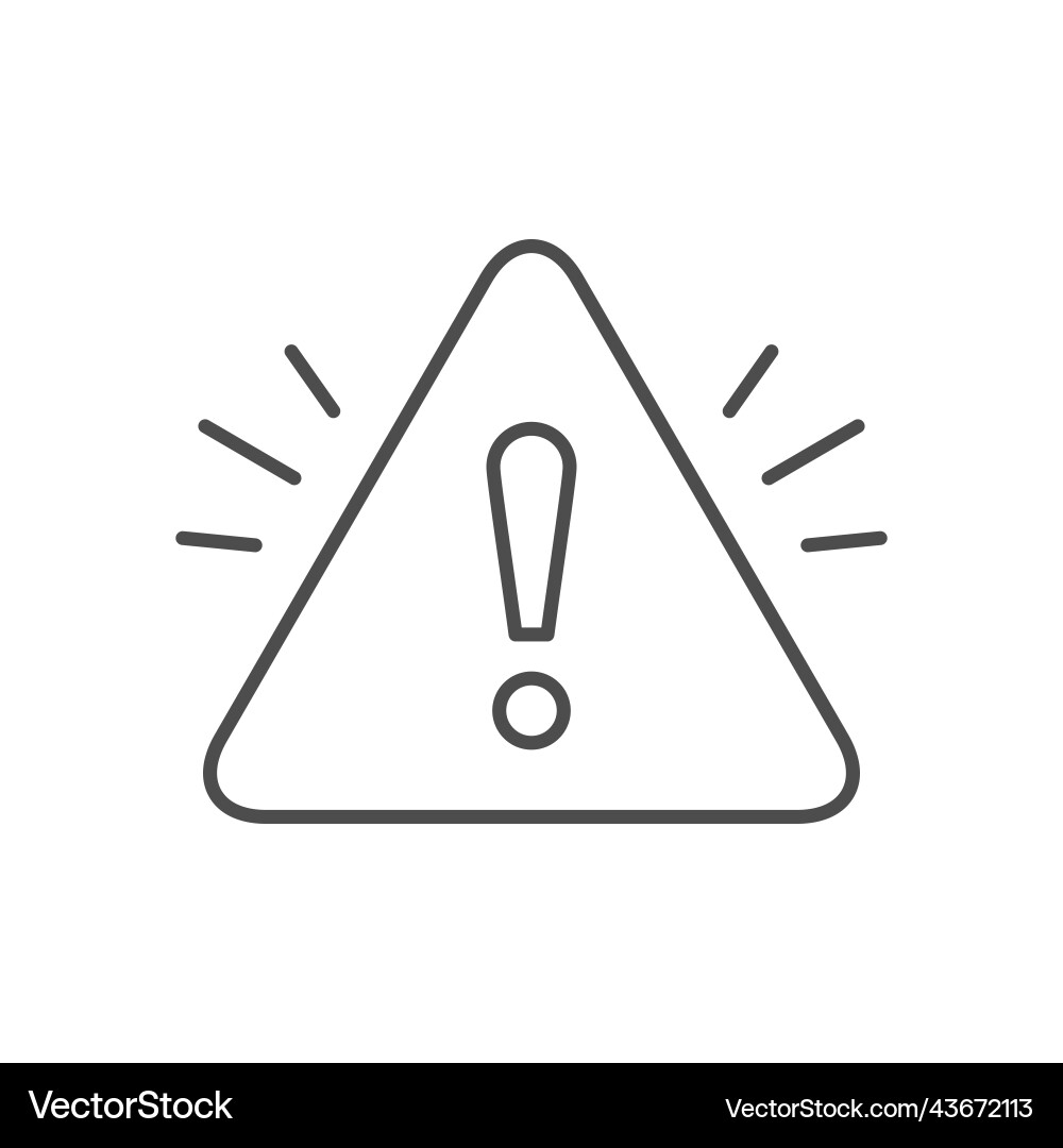 Danger Risk Warning Icon Royalty Free Vector Image