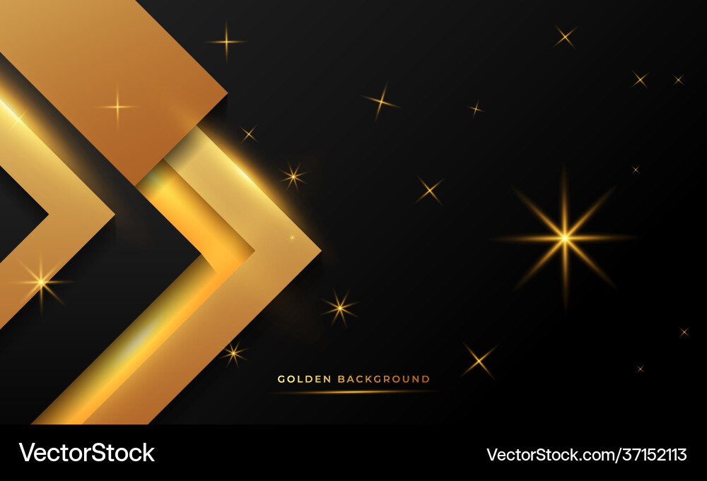 Golden greeting card background Royalty Free Vector Image