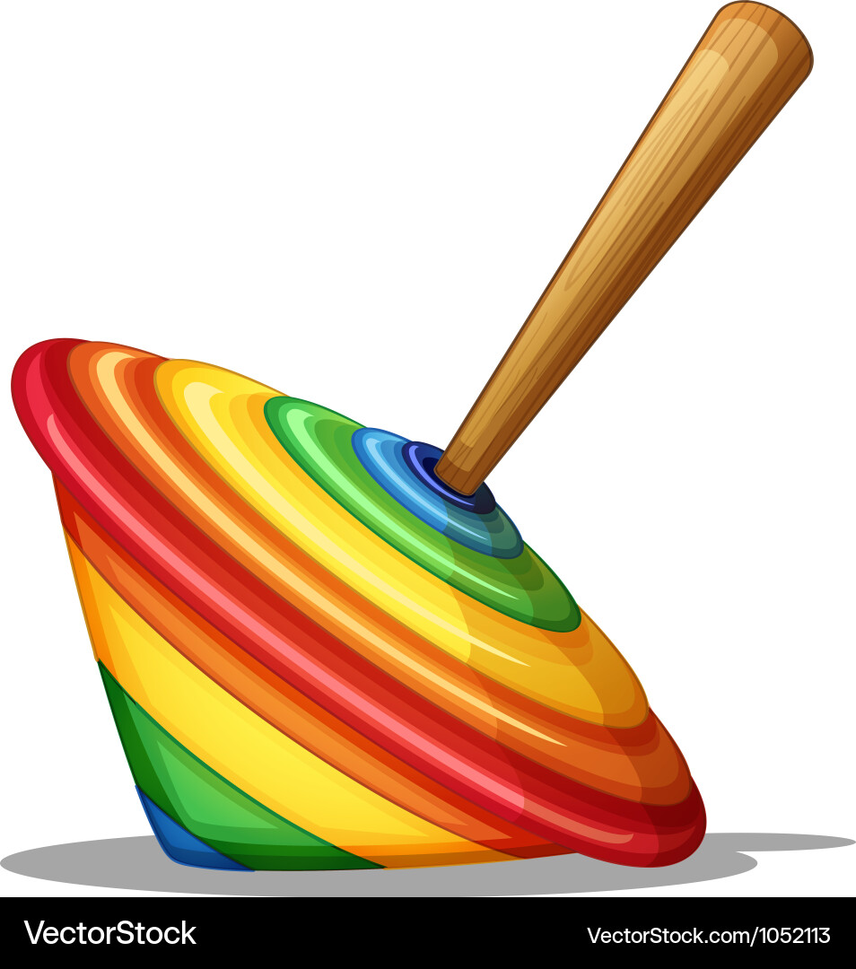 Toy top Royalty Free Vector Image - VectorStock