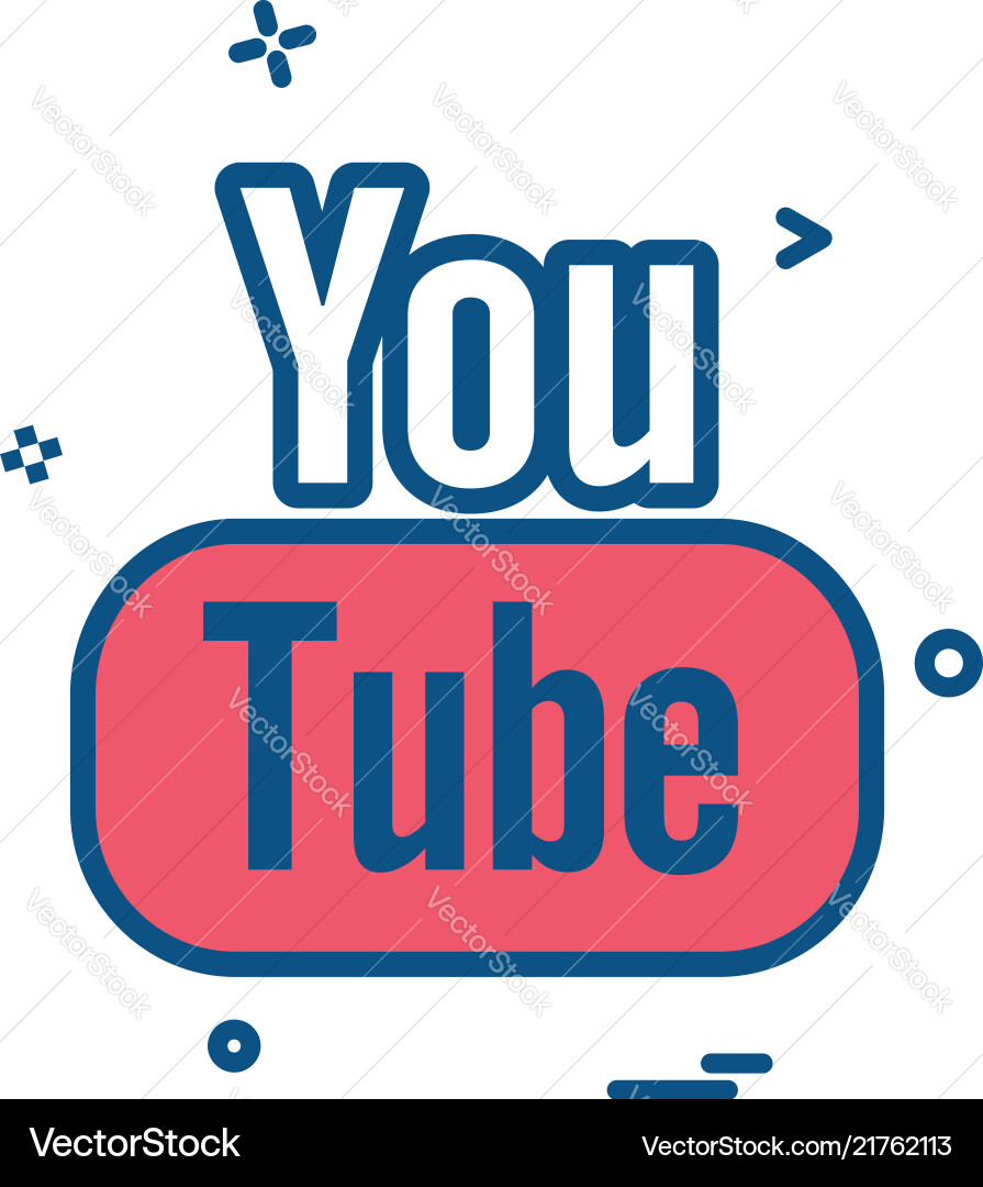 YouTube Logo Icon Royalty Free Vector Image - VectorStock