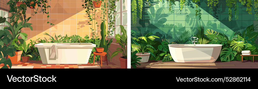 Bathroom backgrounds indoors domestic Royalty Free Vector