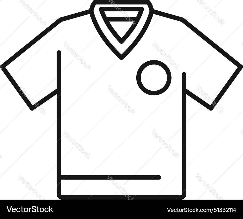 Black and white soccer jersey icon Royalty Free Vector Image