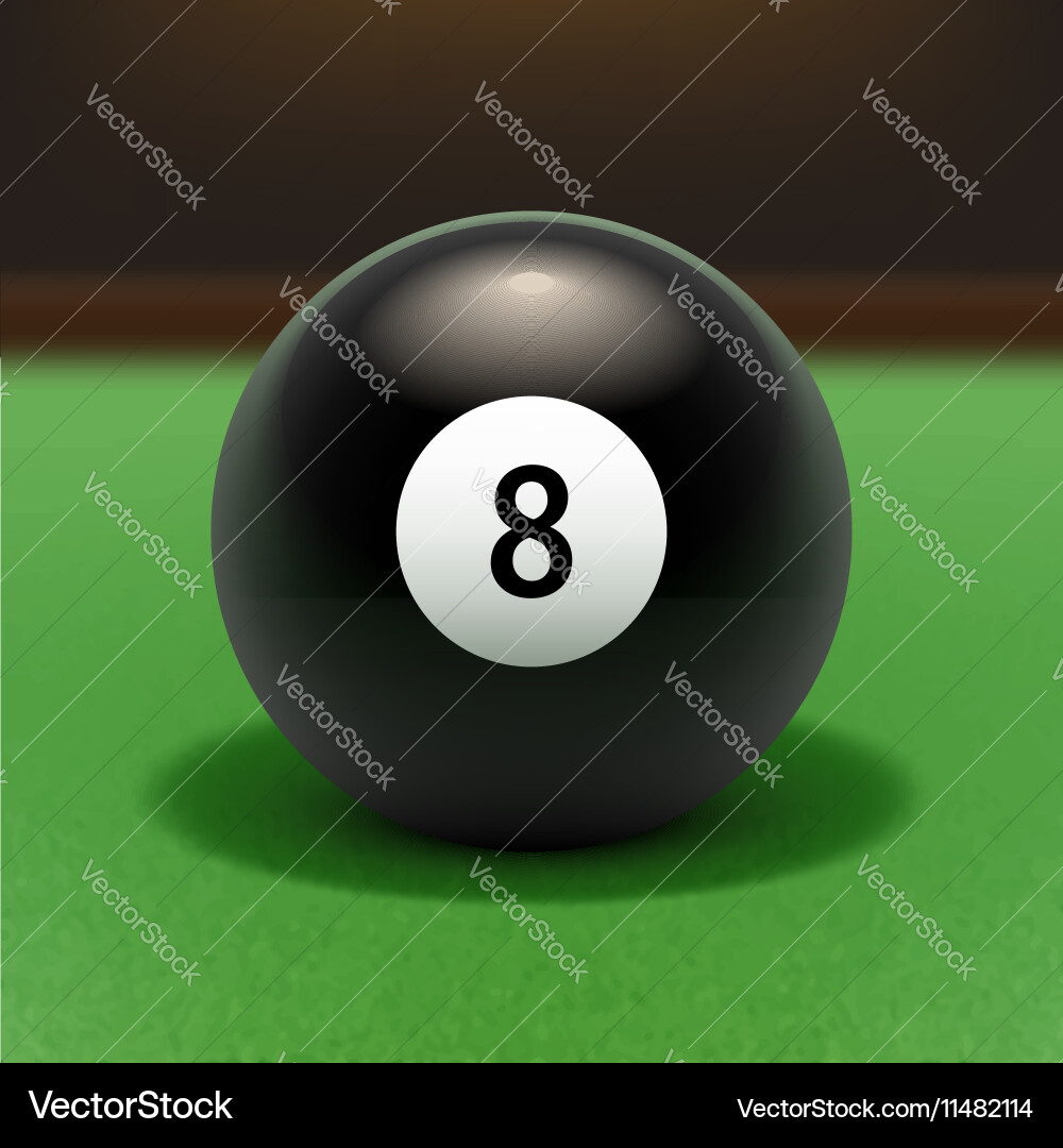 Eight Ball Pool Game Royalty Free Vector Image