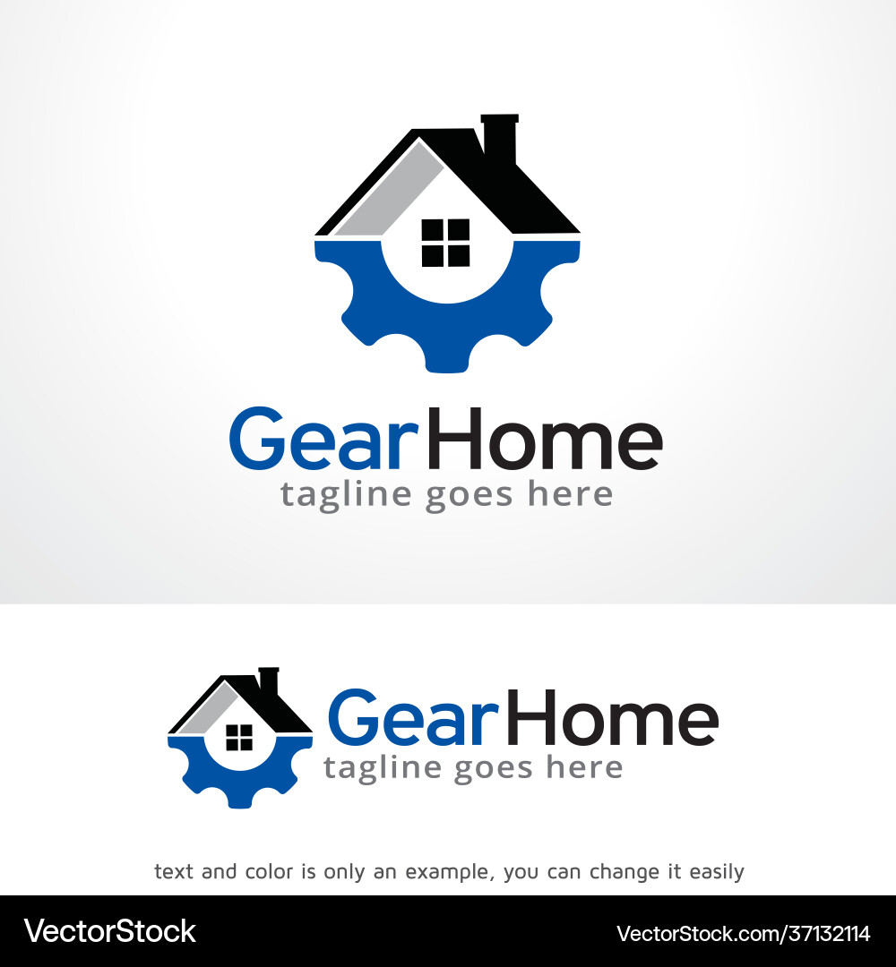 House technology logo template Royalty Free Vector Image