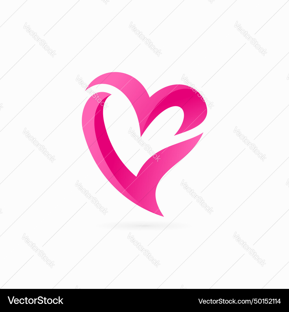 L love icon logo design Royalty Free Vector Image