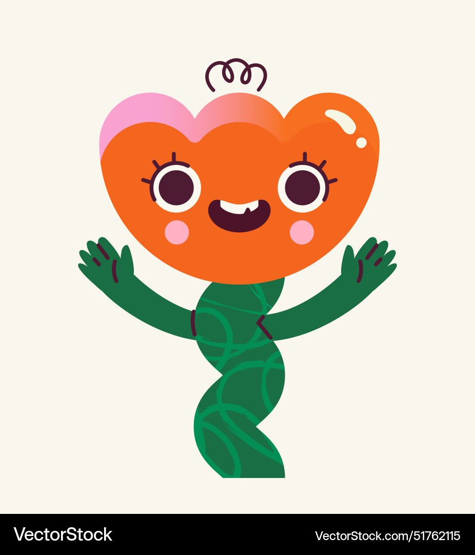 Abstract strange character Royalty Free Vector Image