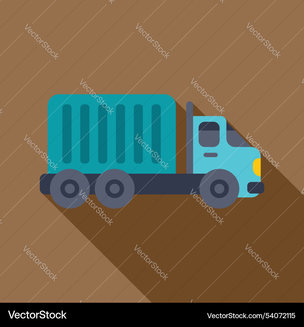 Cargo truck carrying goods transportation Vector Image