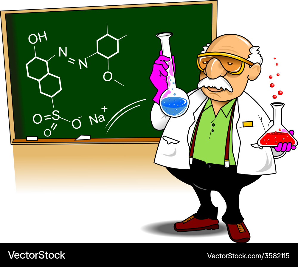 Cartoon professor Royalty Free Vector Image - VectorStock