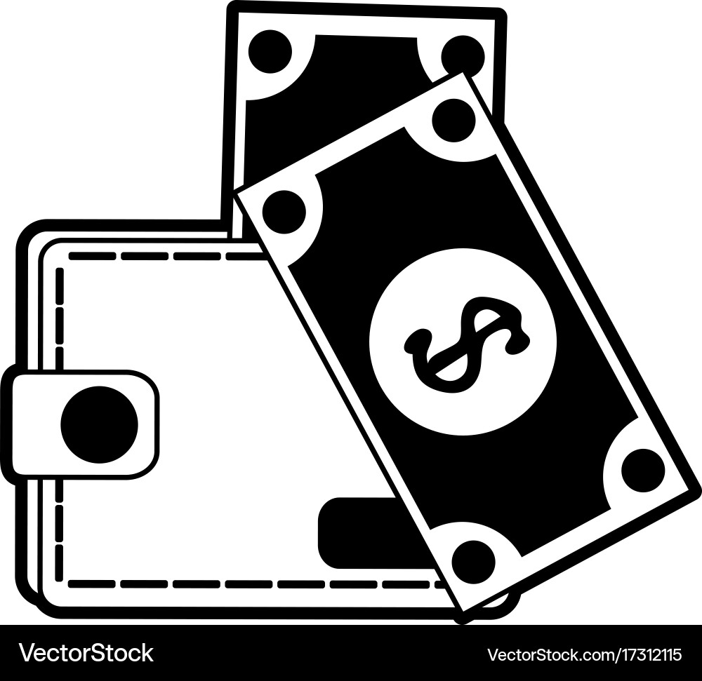 Wallet closed icon image Royalty Free Vector Image