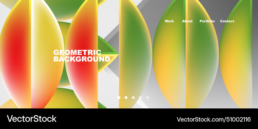 Geometric background with colorful terrestrial Vector Image
