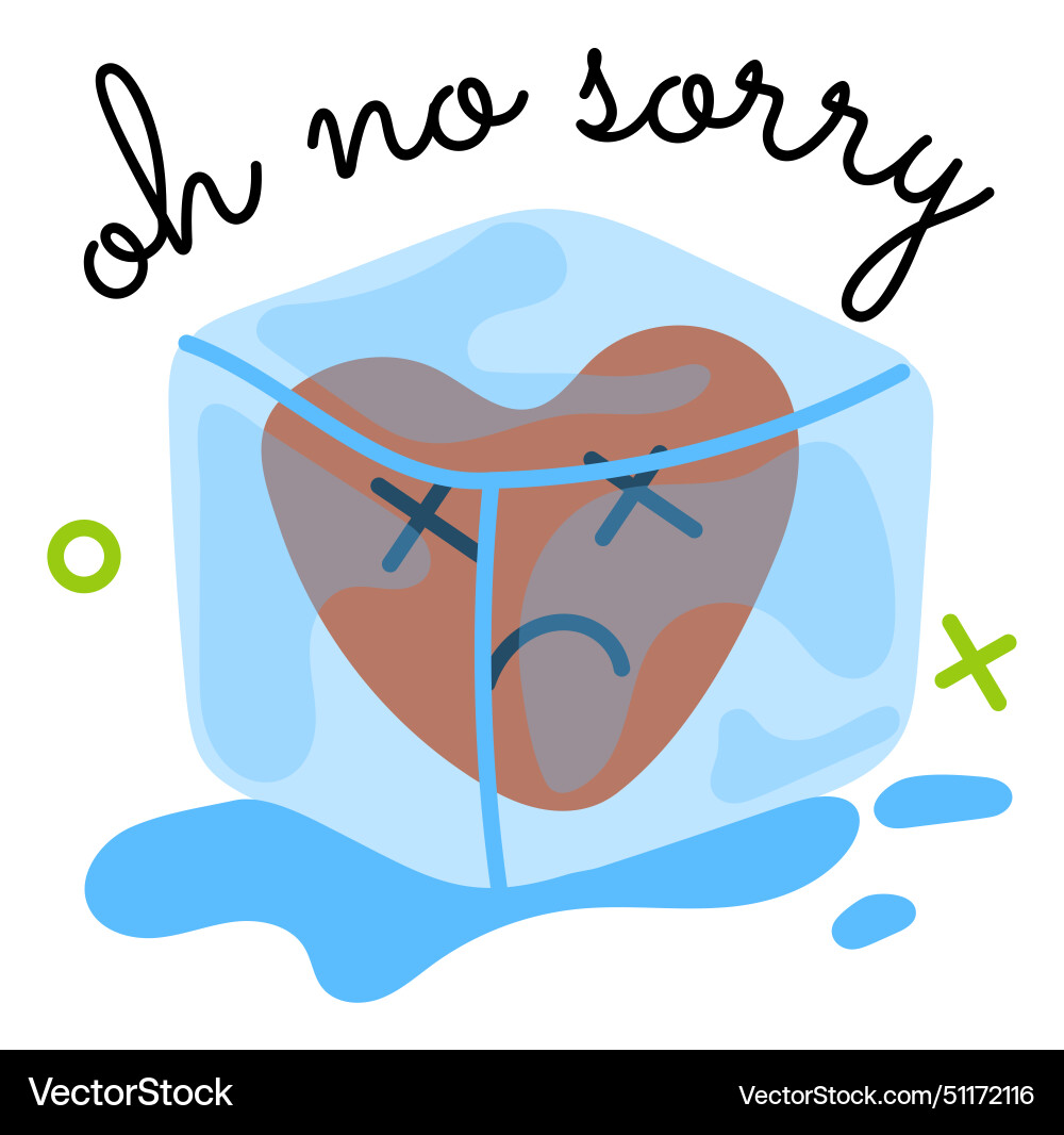 Melting ice Royalty Free Vector Image - VectorStock