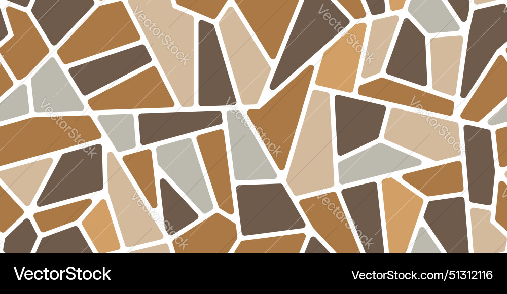 Mosaic stone tile pattern paving floor background Vector Image