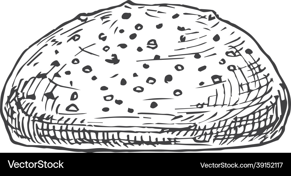 Bakery sketch hand drawn Royalty Free Vector Image