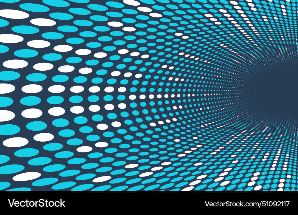 Dotted abstract background blue dots Royalty Free Vector
