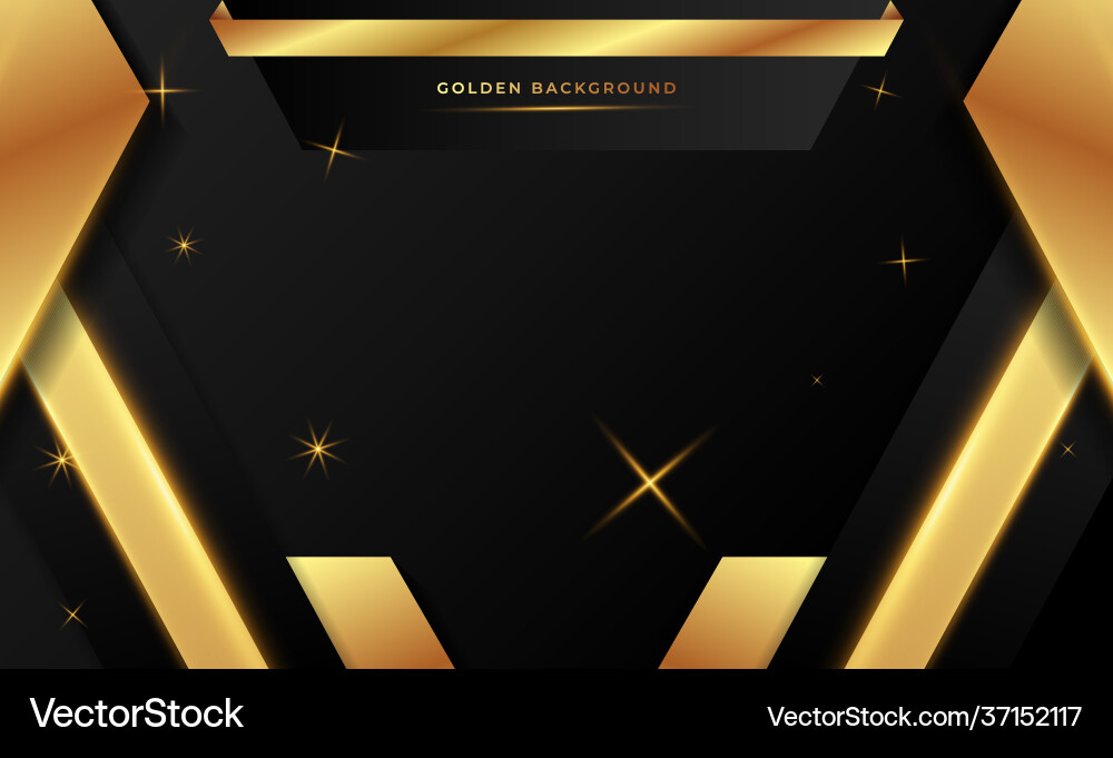 Golden greeting card background Royalty Free Vector Image