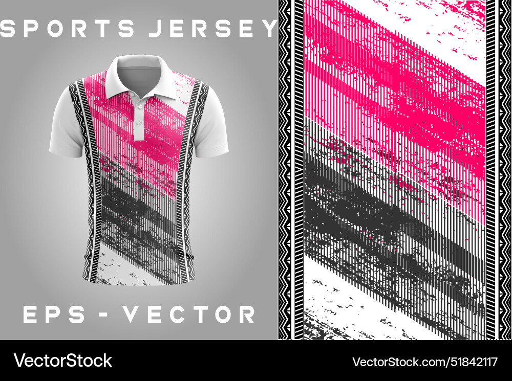 Sports jersey and background design Royalty Free Vector