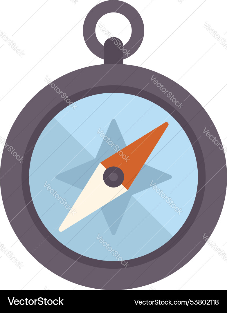 Compass pointing north showing direction to take Vector Image