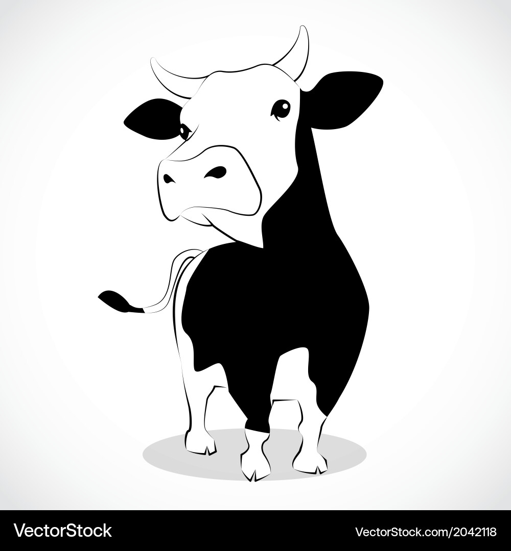 Cow 2 Royalty Free Vector Image - VectorStock