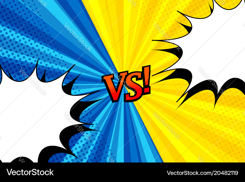 Comic versus horizontal background Royalty Free Vector Image