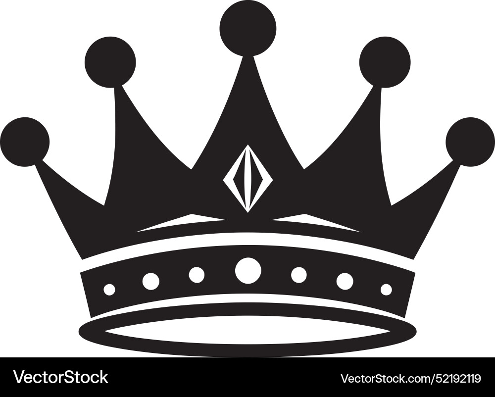 Crown quest the search for monarchial Royalty Free Vector