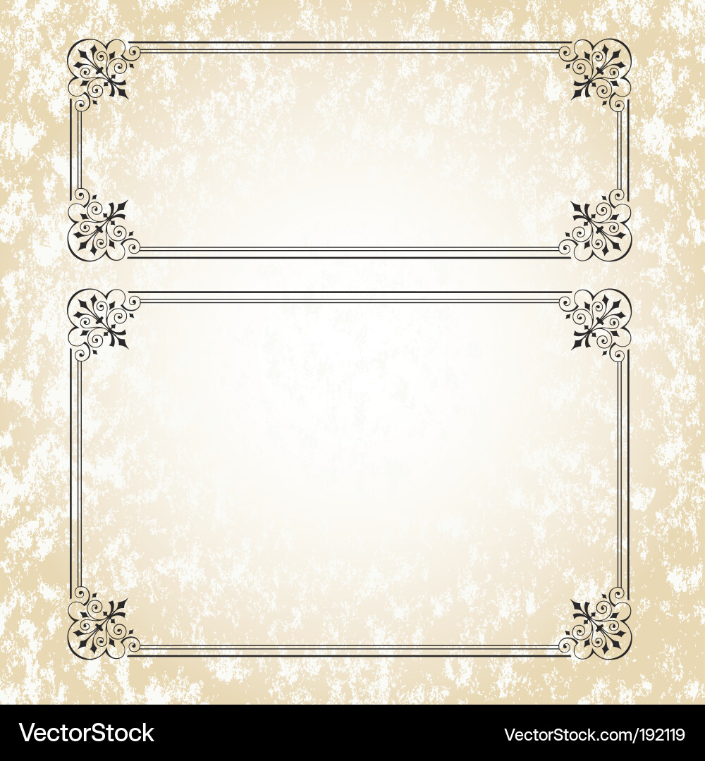Decorative frame set Royalty Free Vector Image