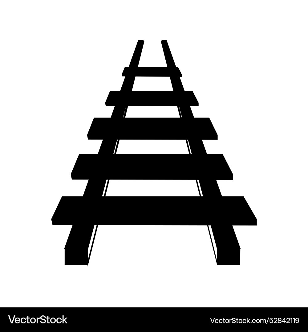 Icon railroad symbol Royalty Free Vector Image