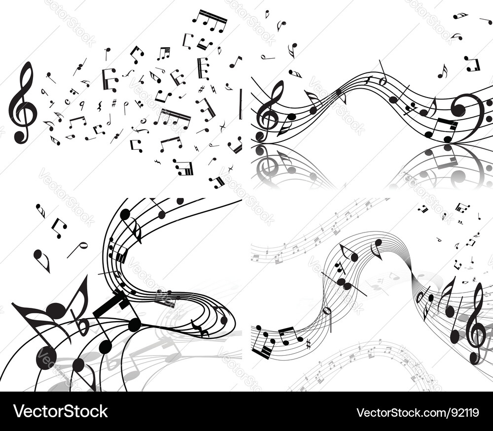 Musical notes Royalty Free Vector Image - VectorStock