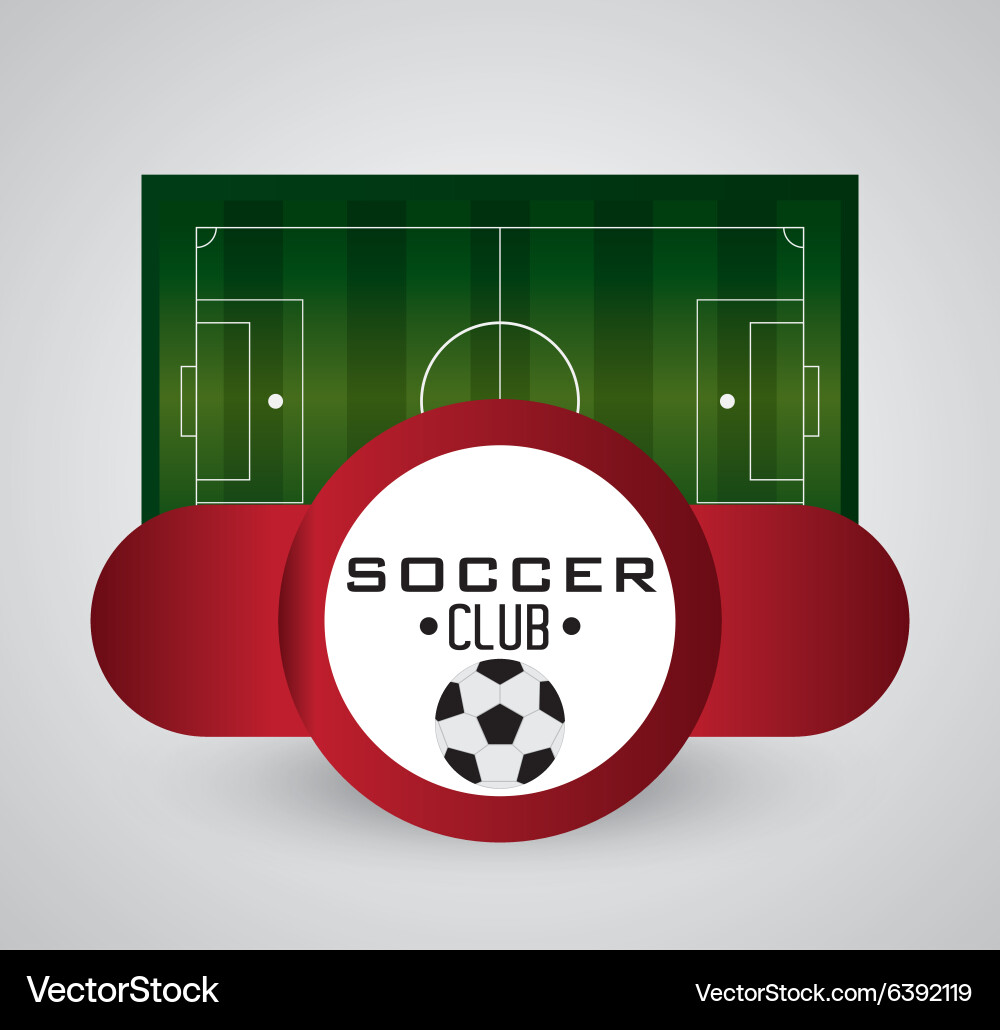 Soccer club design Royalty Free Vector Image - VectorStock